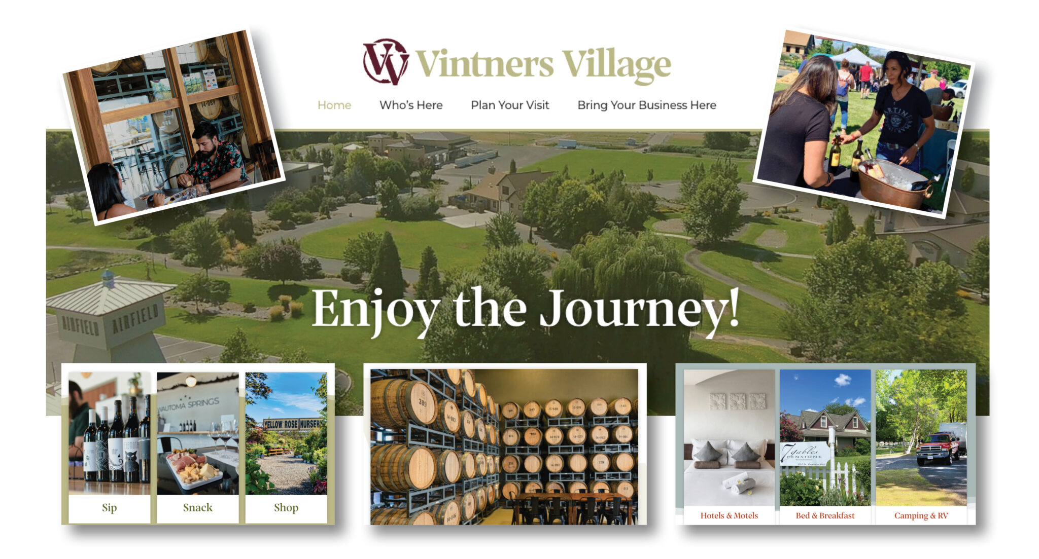 Port of Benton Launches New Vintners Village Website - Port of Benton